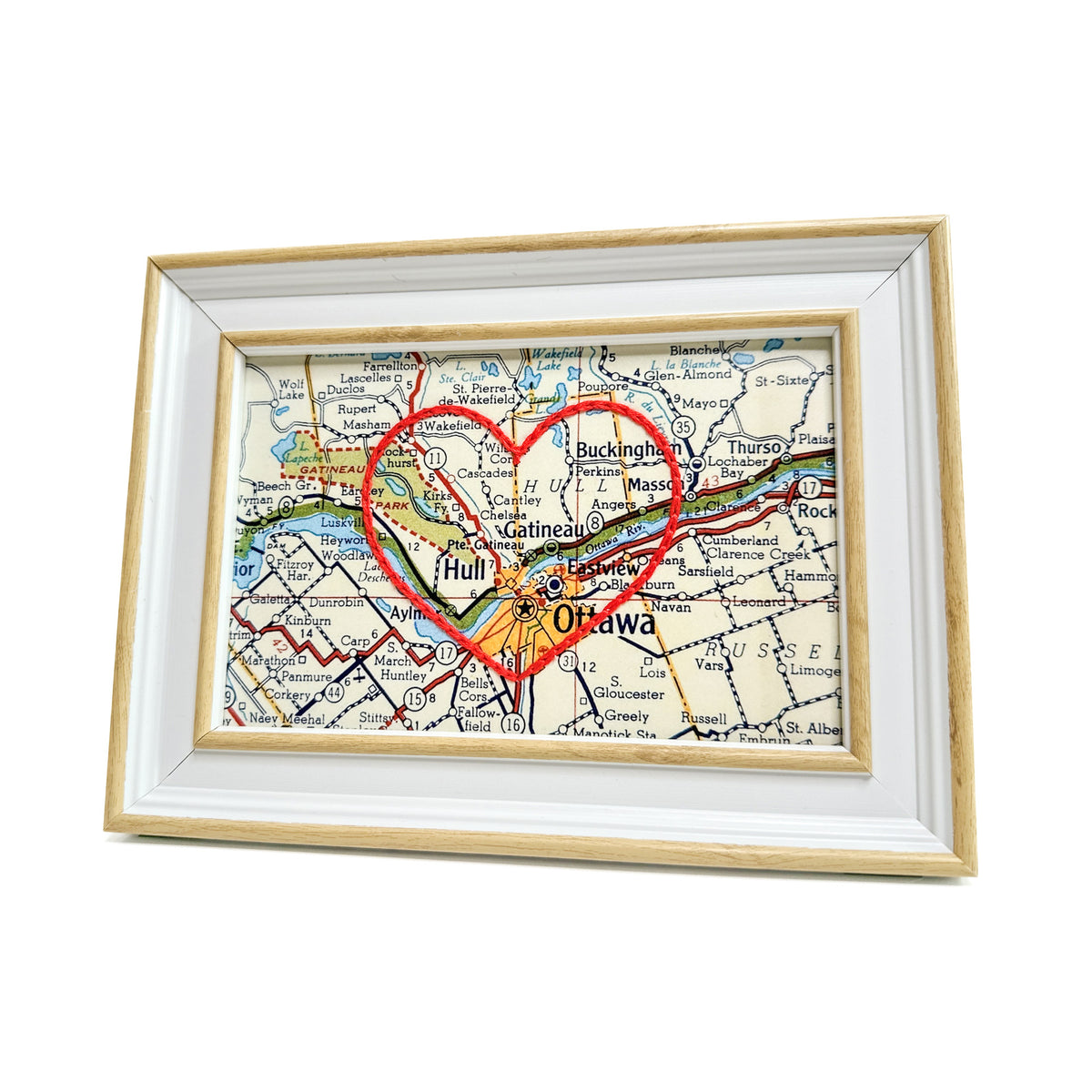 Gatineau-Hull Heart Map | Sadie & June | Sadie & June