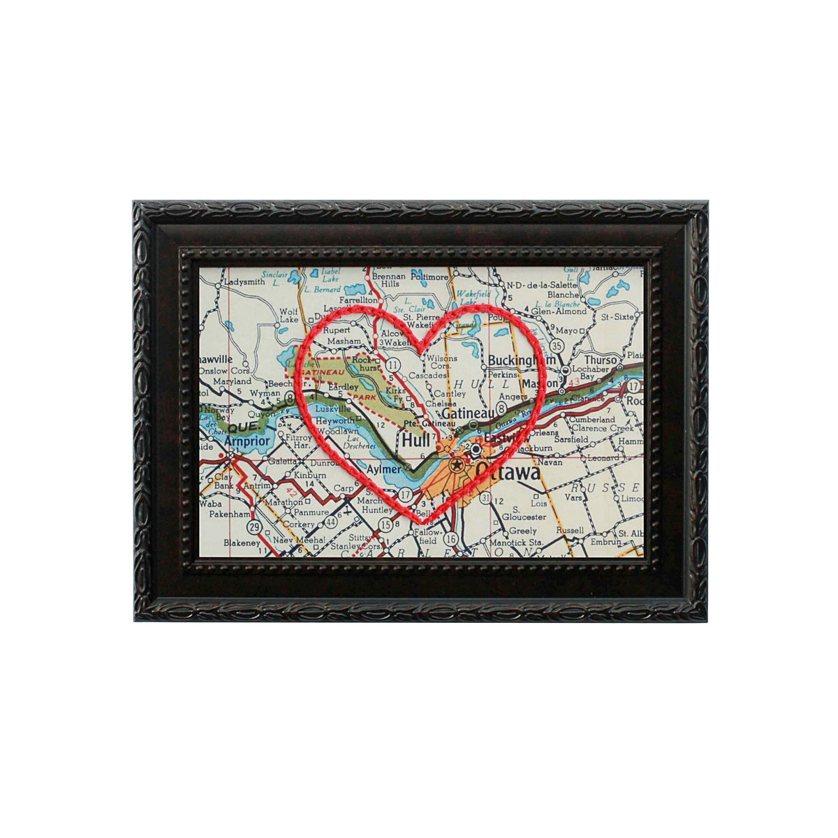 Gatineau-Hull Heart Map | Sadie & June | Sadie & June
